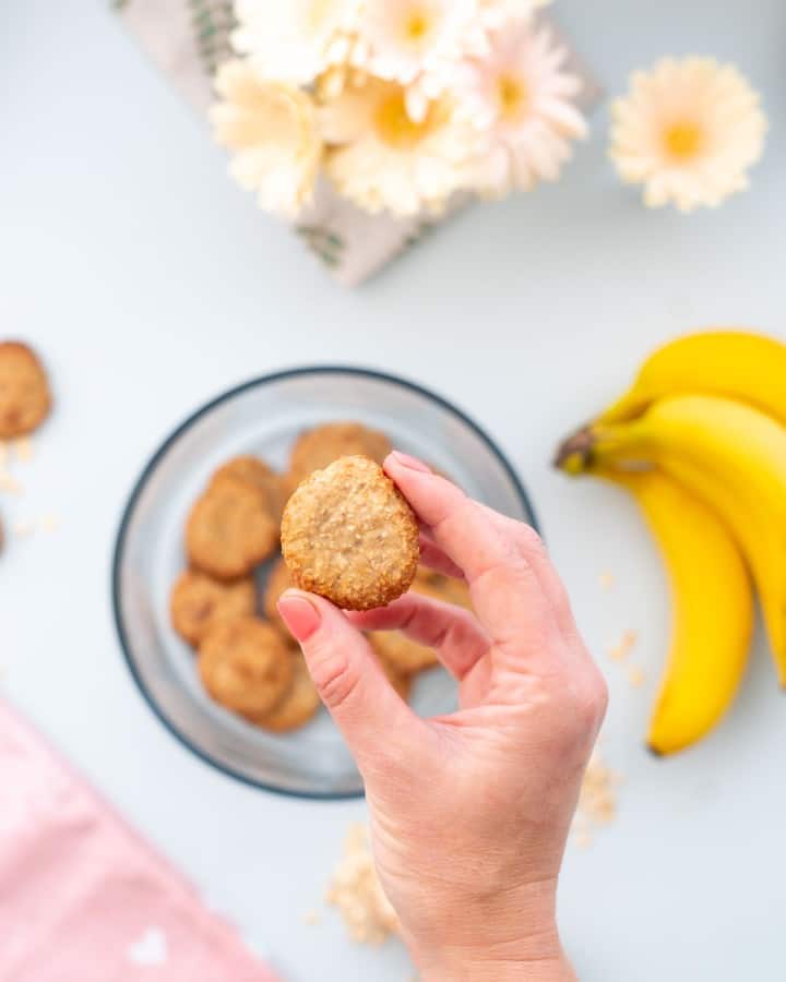 Basic Banana Oat Baby Cookies - Baby Led Weaning