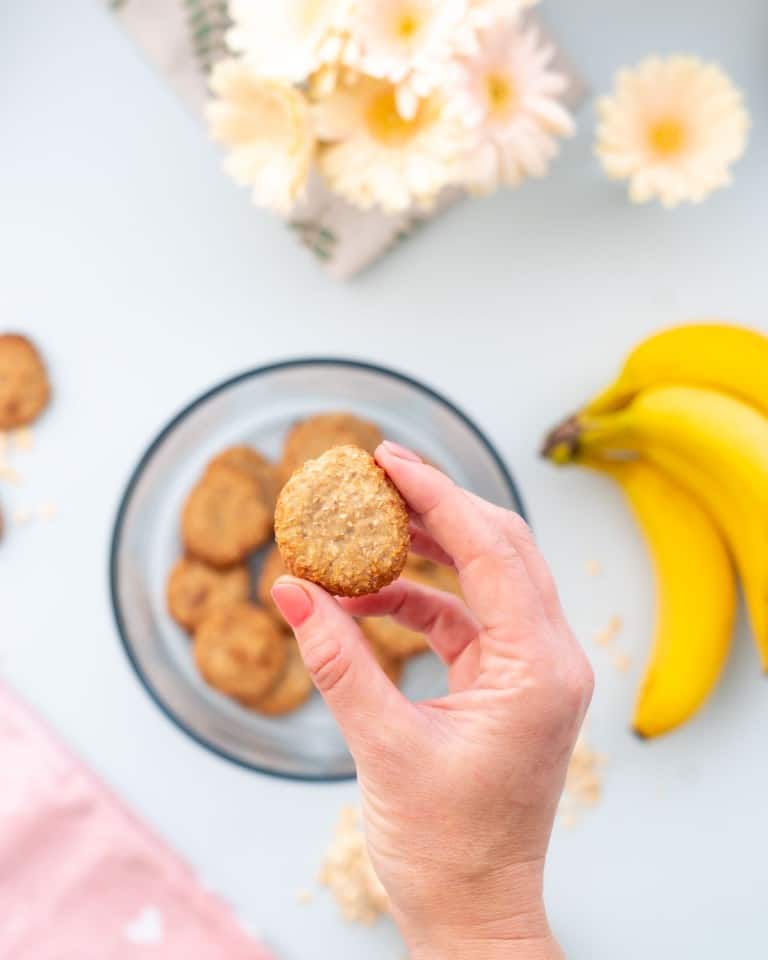 Basic Banana Oat Baby Cookies - Baby Led Weaning