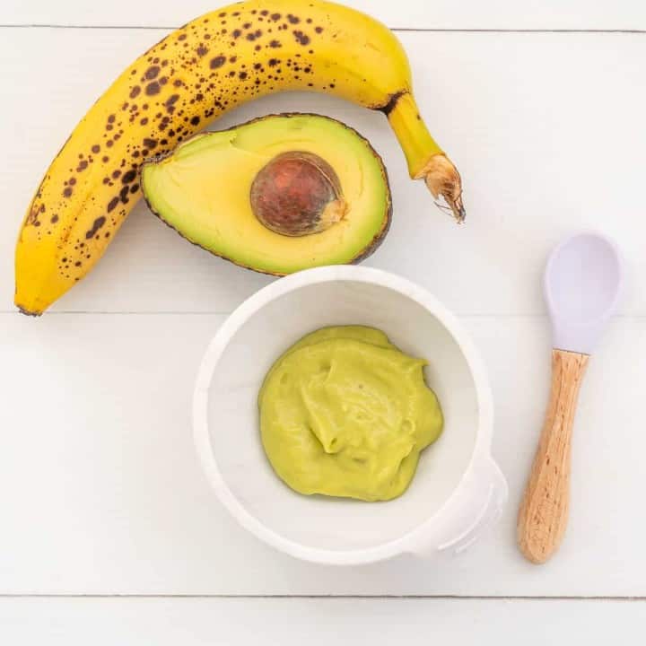 Avocado Baby Food | Quick Avocado Baby Custard Recipe