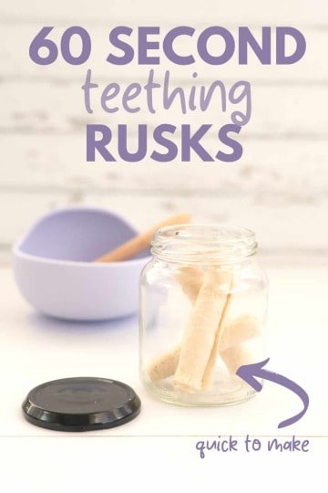 Quick Baby Rusks | Easy 60 second recipe!
