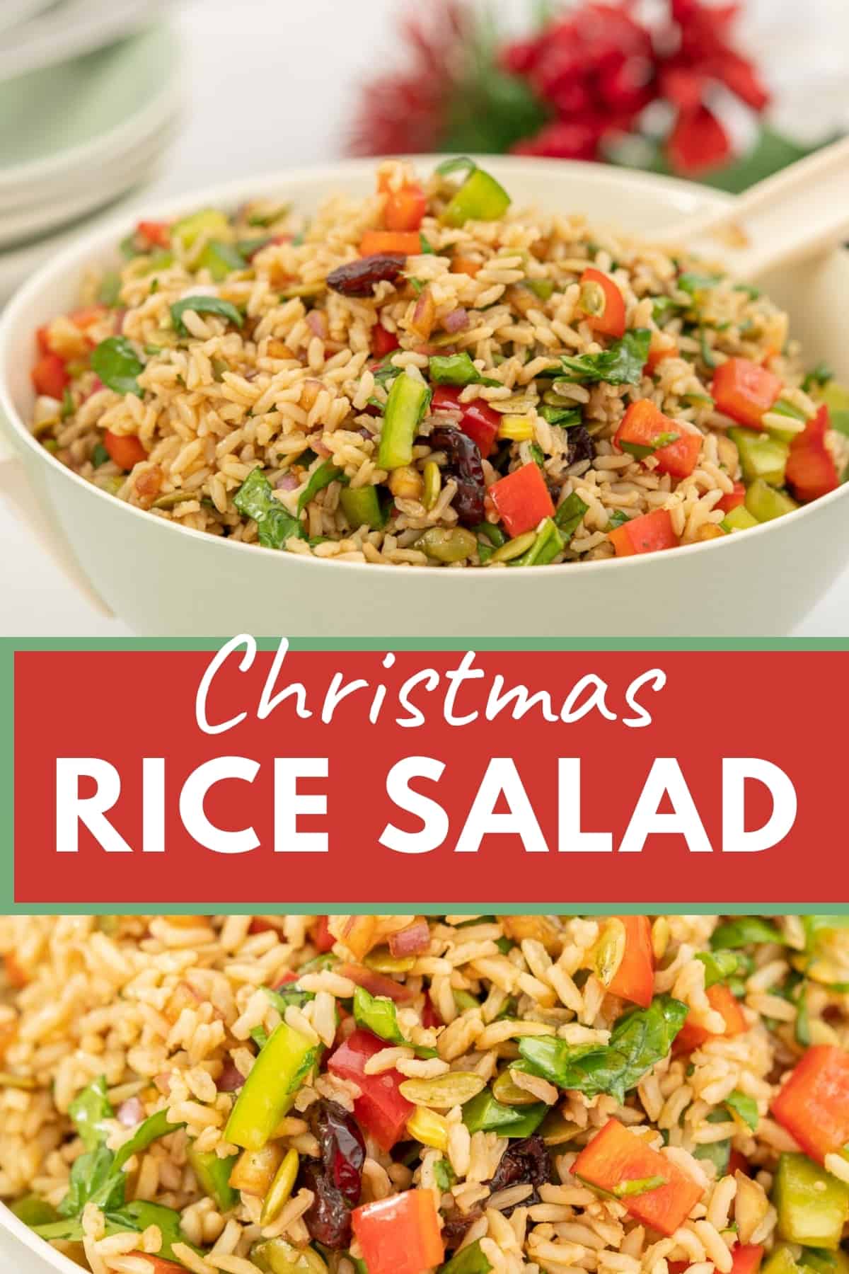 Christmas Rice Salad - My Kids Lick The Bowl