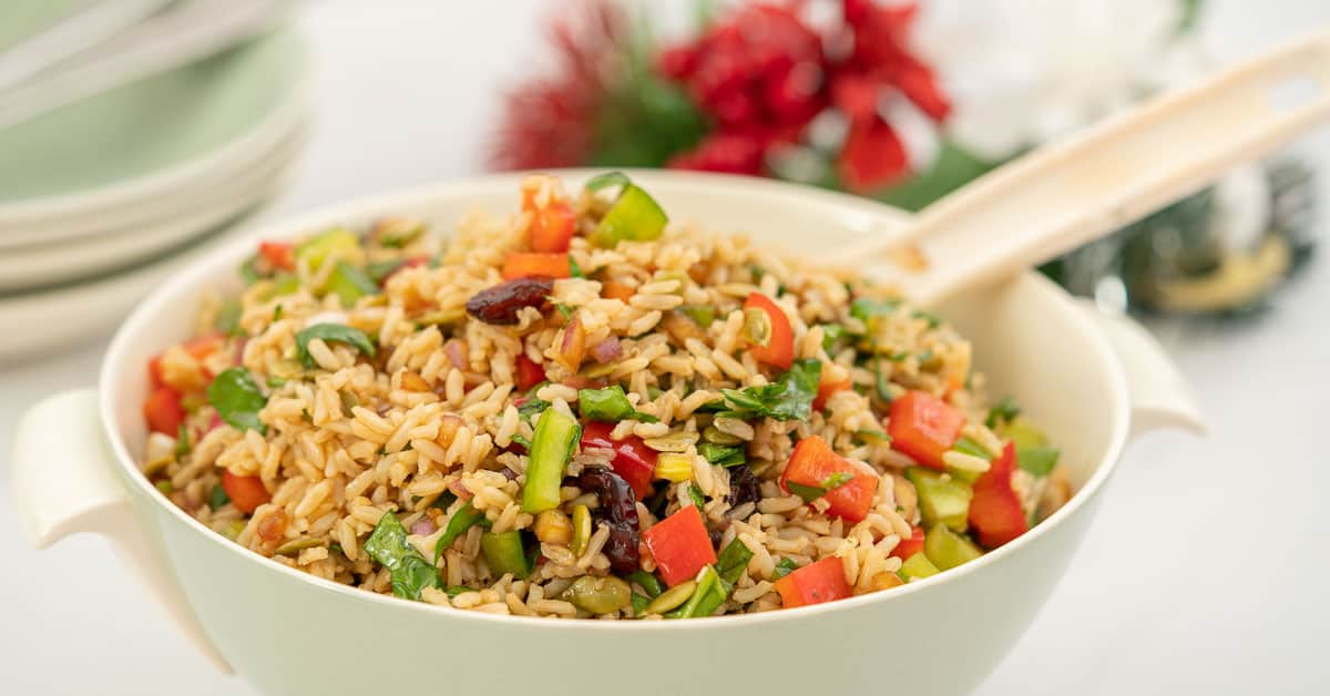 Christmas Rice Salad - My Kids Lick The Bowl