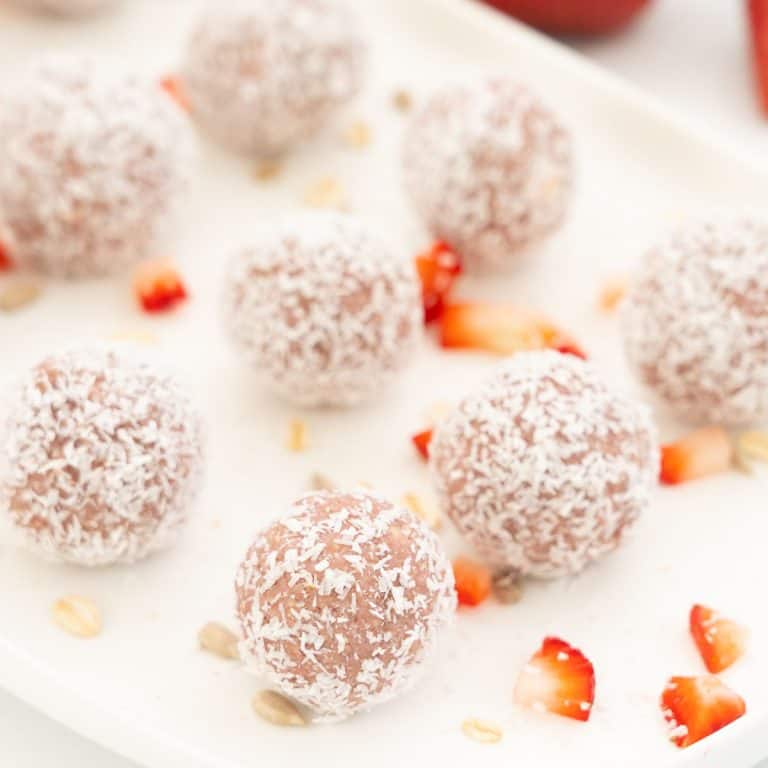 Strawberry Bliss Balls - My Kids Lick The Bowl