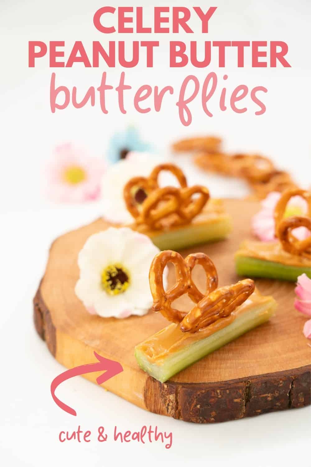 Celery Snacks For Kids - Butterflies - A fun healthy food idea