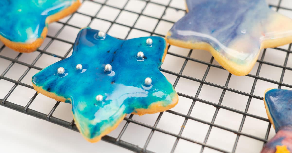 Galaxy Iced Cookies - For Matariki - Kids Baking Project