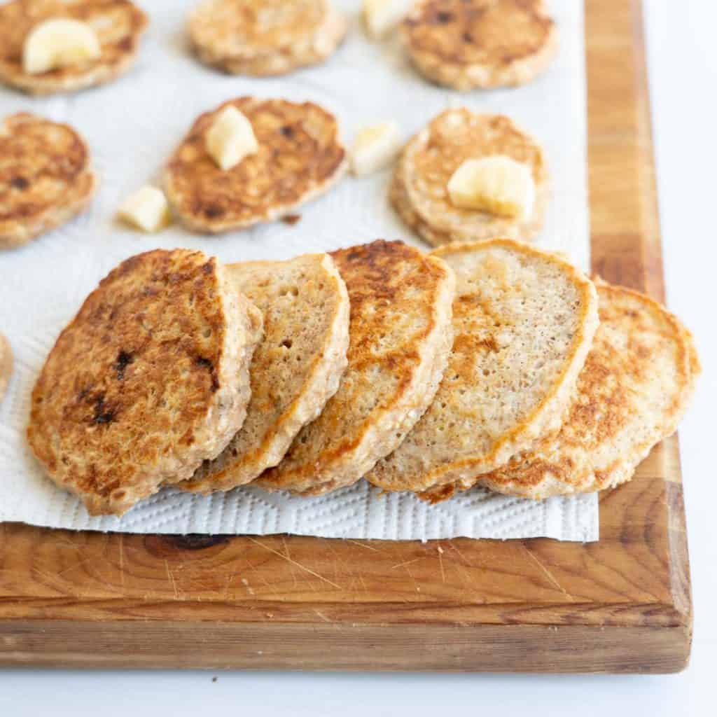 Banana Oat Pikelets (Pancakes) - My Kids Lick The Bowl
