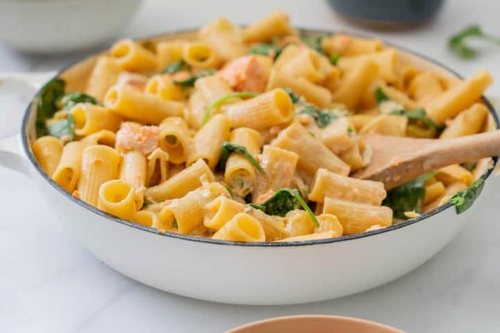 Salmon pasta bake - My Kids Lick The Bowl