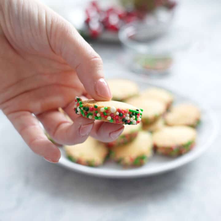 Sprinkle Cookies - Christmas Edition - My Kids Lick The Bowl