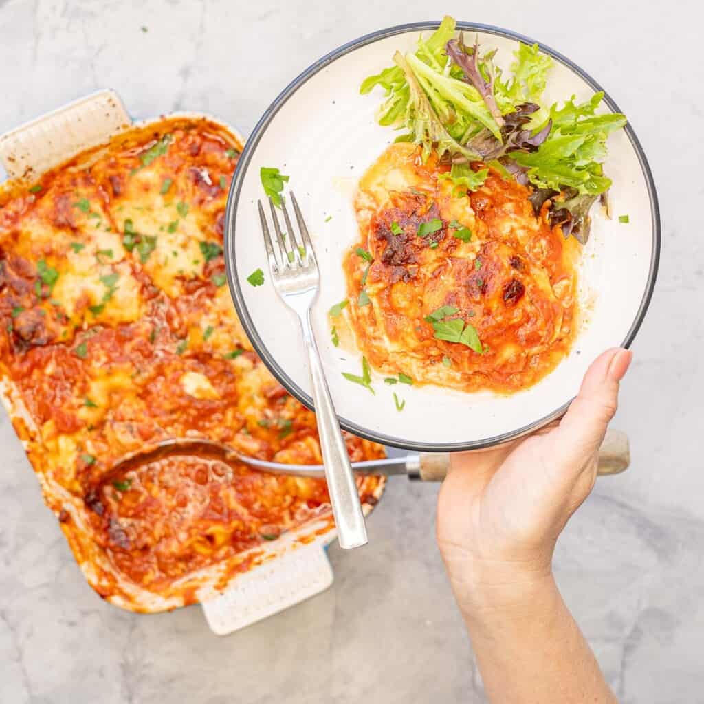 Lazy Lasagna - My Kids Lick The Bowl